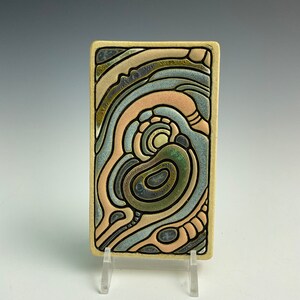 Handmade Ceramic Art Tile/ Bioorganic Wood Grain Art Tile - Etsy