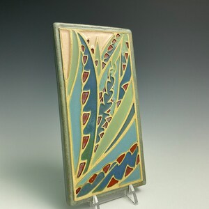 Handmade Ceramic Art Tile, Agave Succulent Tile - Etsy