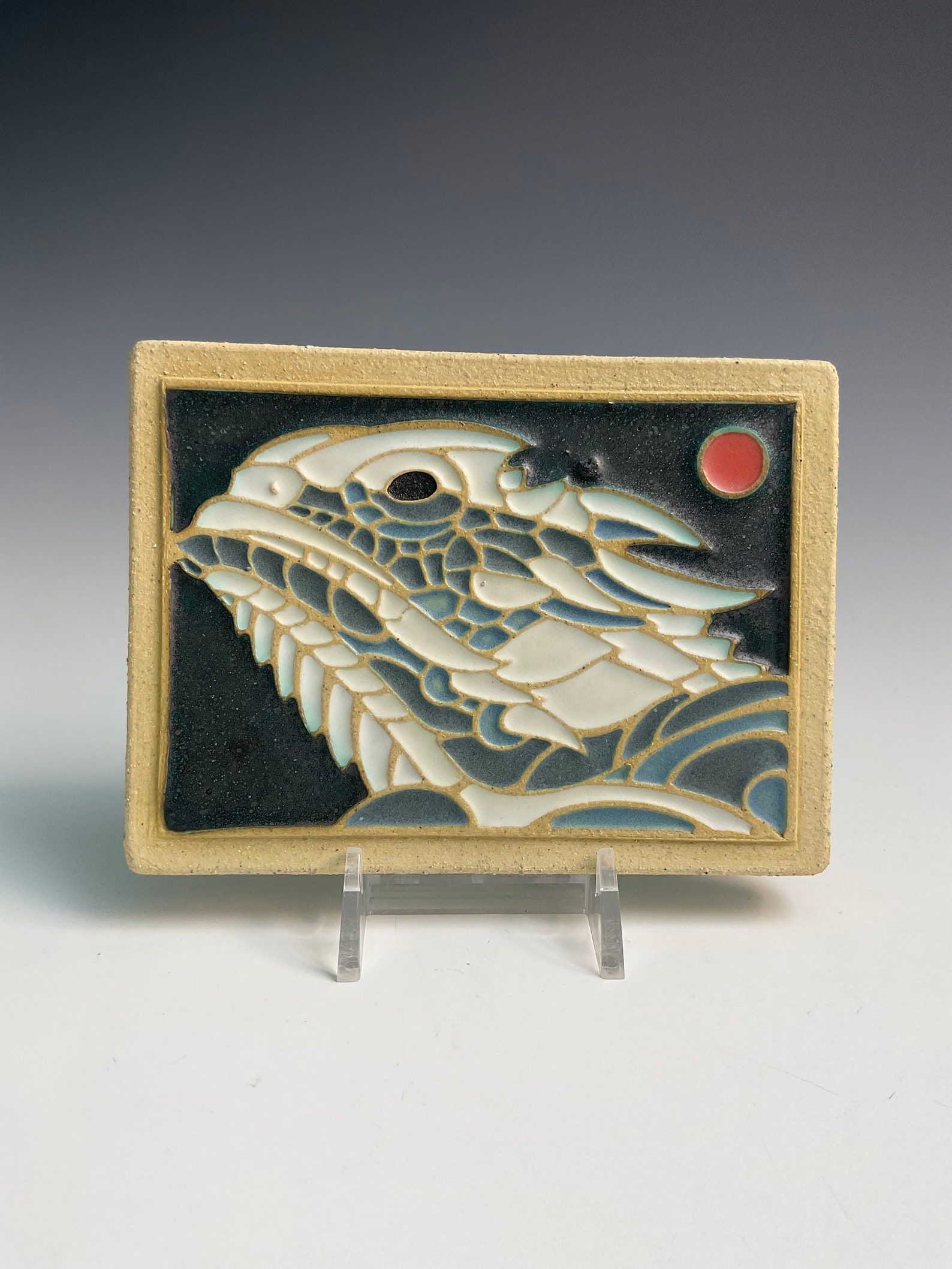 Handmade Ceramic Art Tile, Horned Lizard - Etsy