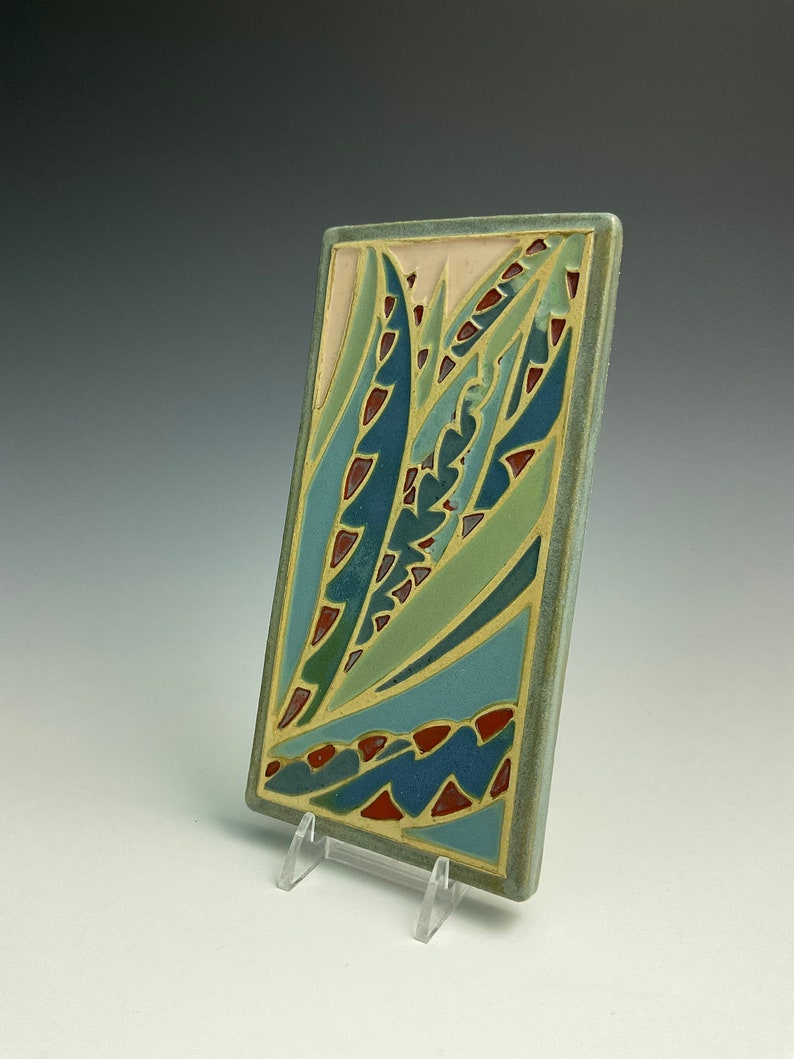 Handmade Ceramic Art Tile, Agave Succulent Tile - Etsy