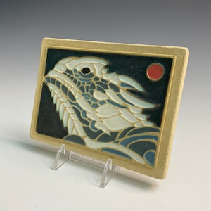 Handmade Ceramic Art Tile, Horned Lizard - Etsy