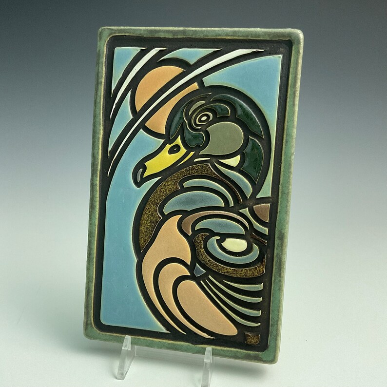 Handmade Ceramic Art Tile, A Mallard, Duck Tile - Etsy