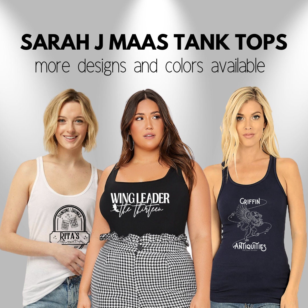 Sarah J Maas Tank Tops | SJM Merch | Ritas Tavern Tank | Wingleader ...