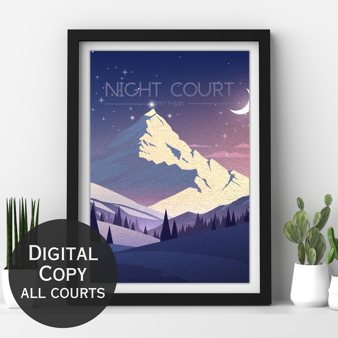 Vintage ACOTAR Courts Sign | Prythian | ACOMAF | Sarah J Maas | SJM ...