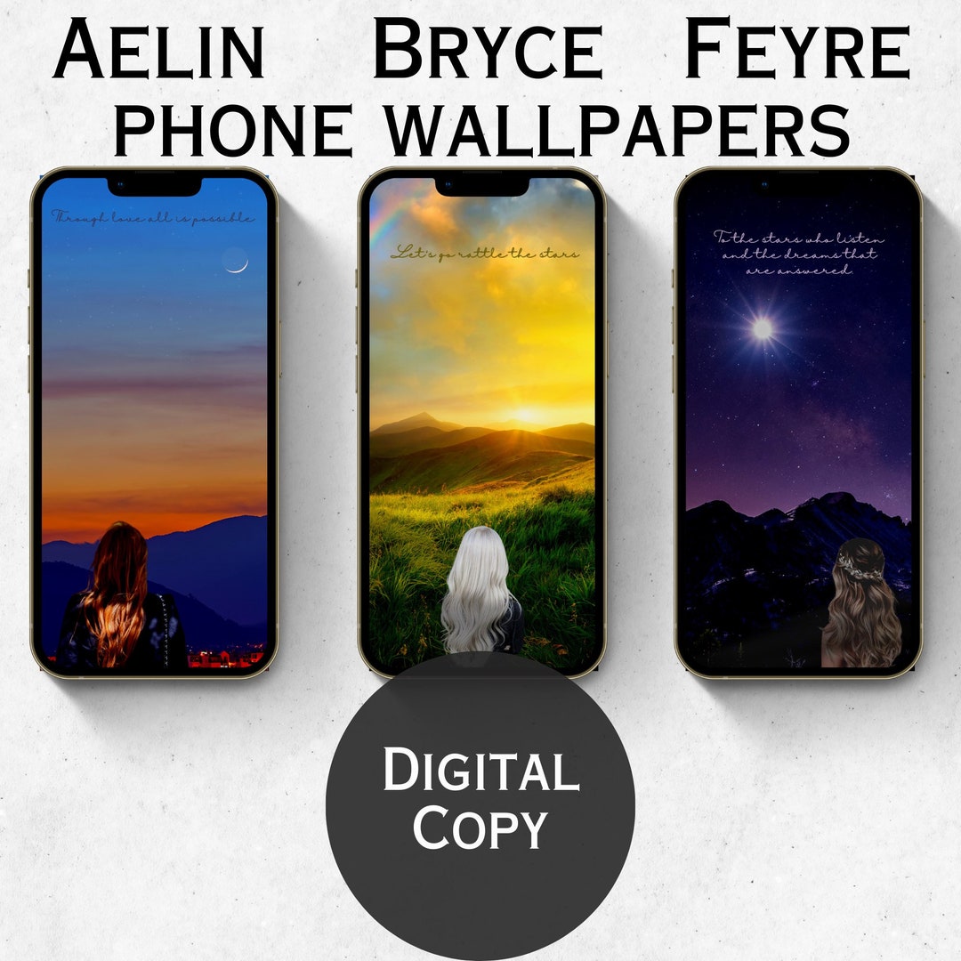 Aelin, Feyre, Bryce - Women of SJM Phone Wallpaper Download - Etsy