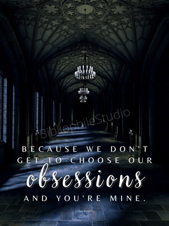 Zodiac Academy Quote Poster Digital Art - Etsy