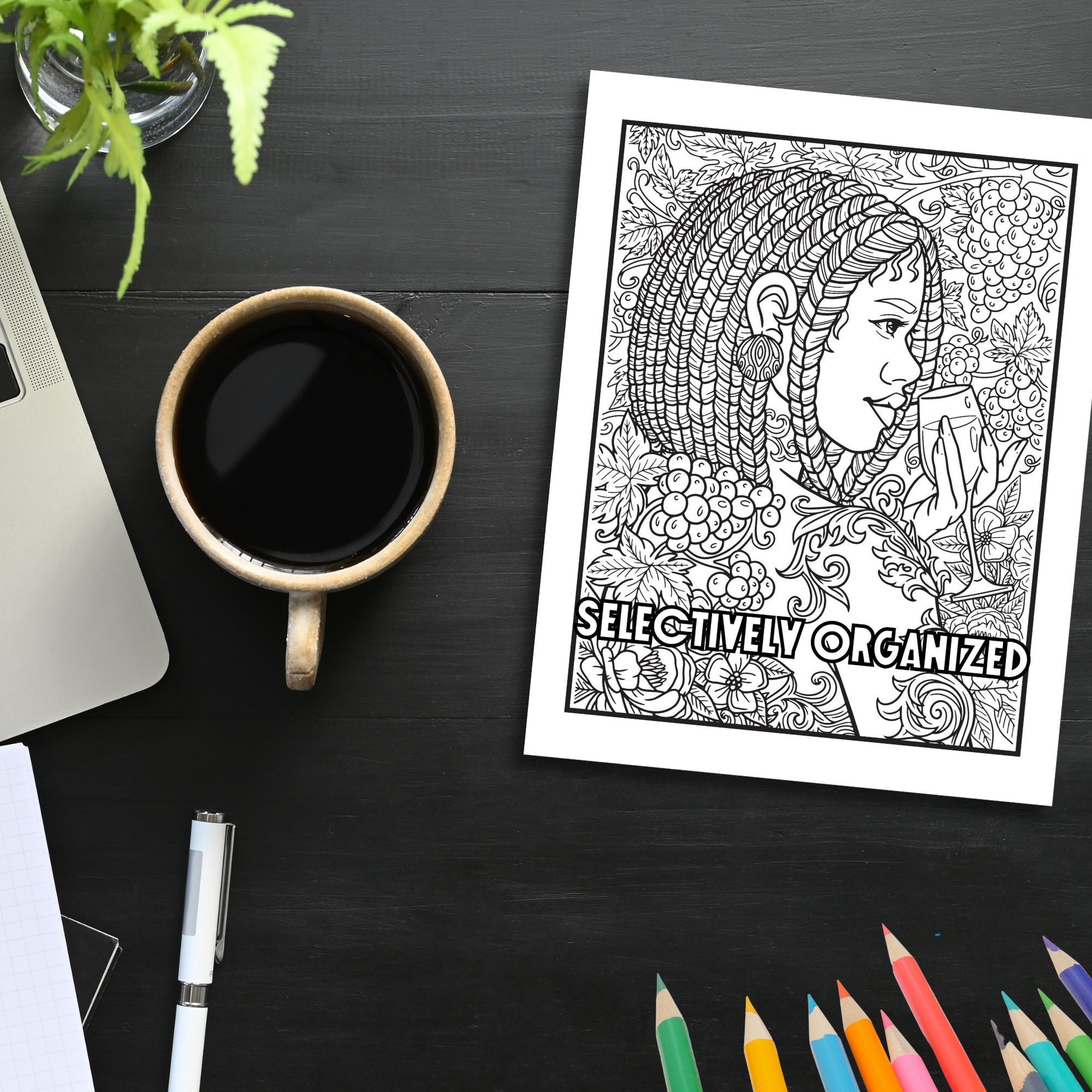 ADHD Coloring Book - Etsy