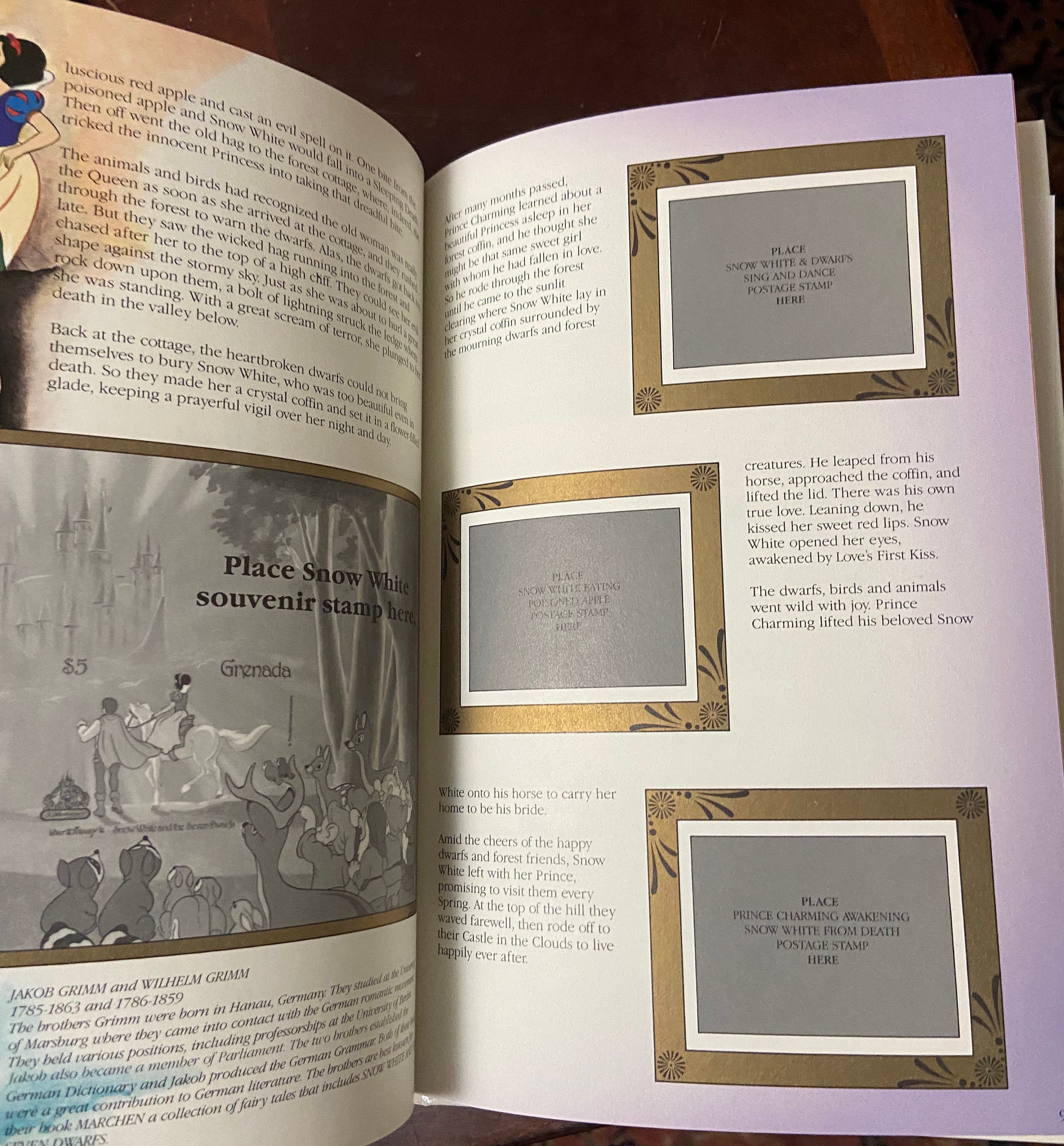 The Disney Classic Fairytales in Postage Stamps Book - Etsy