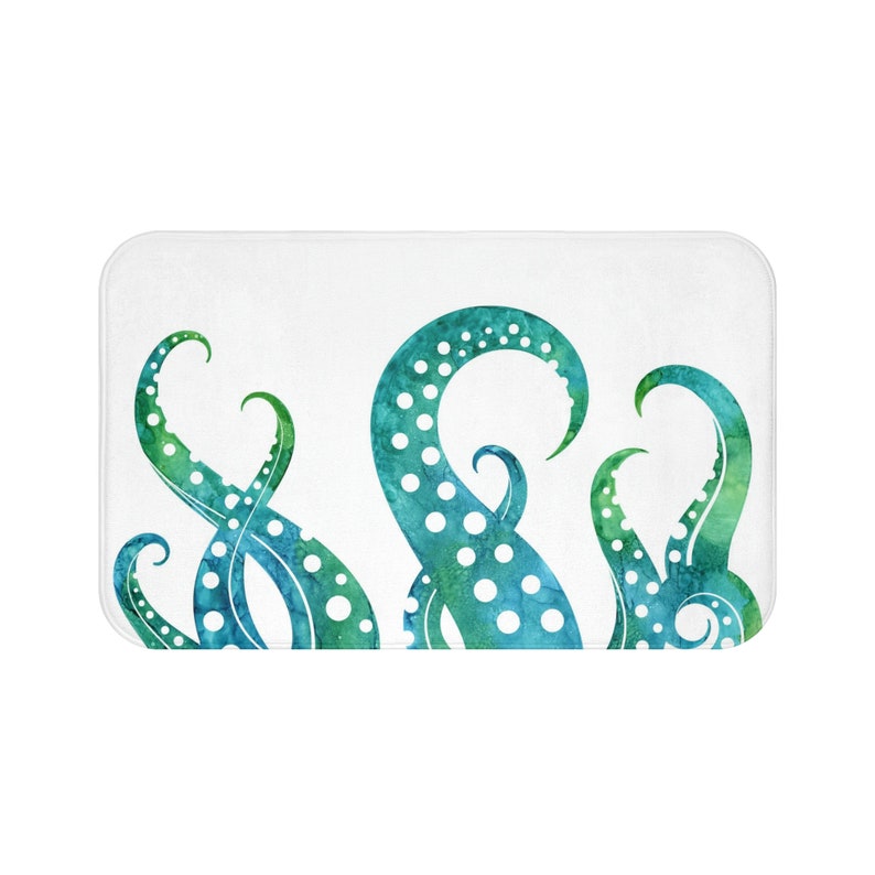Octopus Tentacles Bath Mat Sea and Ocean Decor Beach House - Etsy