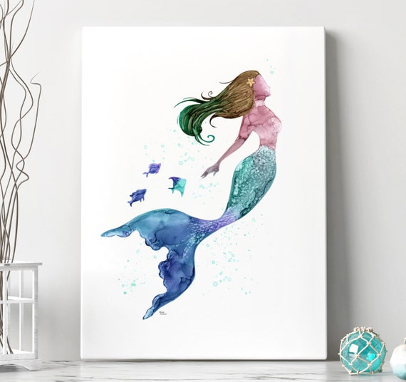 Abstract Mermaid Paintings