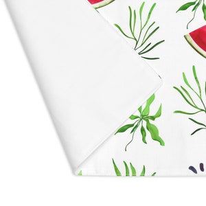 Watermelon Placemat, 1pc Fruit and Tropical Leaves Art, Floral and ...