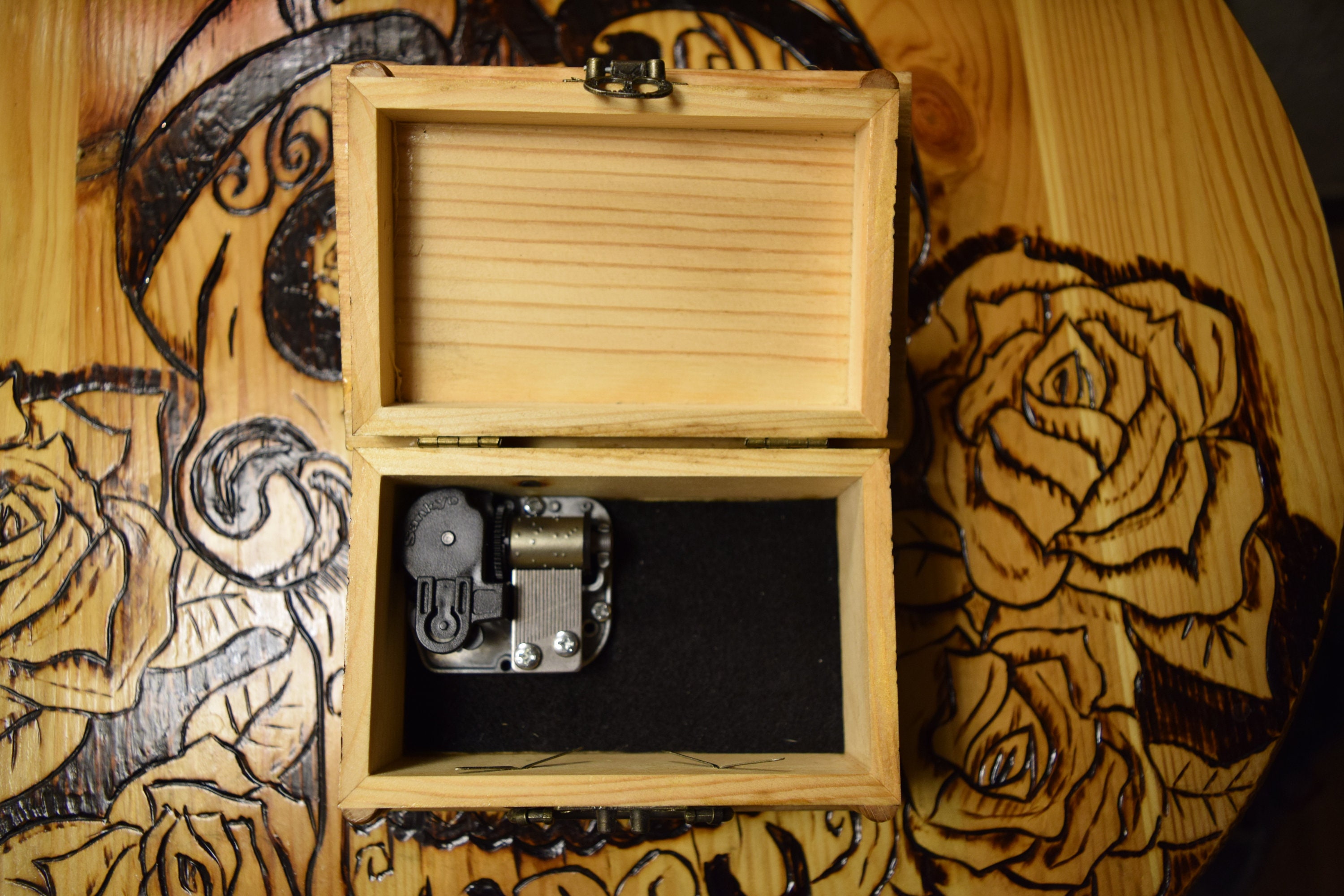 Davy Jones Music Box | Jewelry Music Box | Wood Music Box | Engraved ...