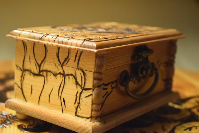 Davy Jones Music Box | Jewelry Music Box | Wood Music Box | Engraved ...