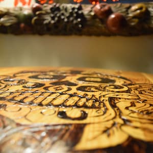 HANDMADE Wood Table | Accent Table | Custom Engraved Table | Wood ...