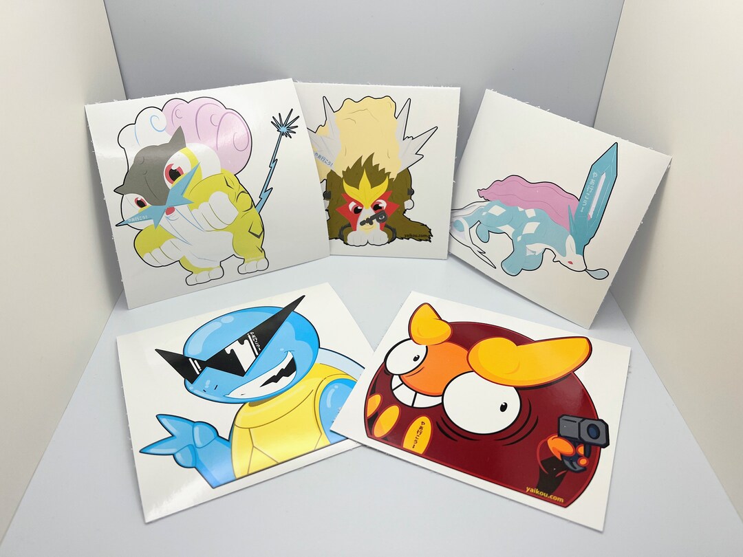 Pocket Monsters Stickers for Car, Pokedex, Shell, Etc. Free Shipping - Etsy