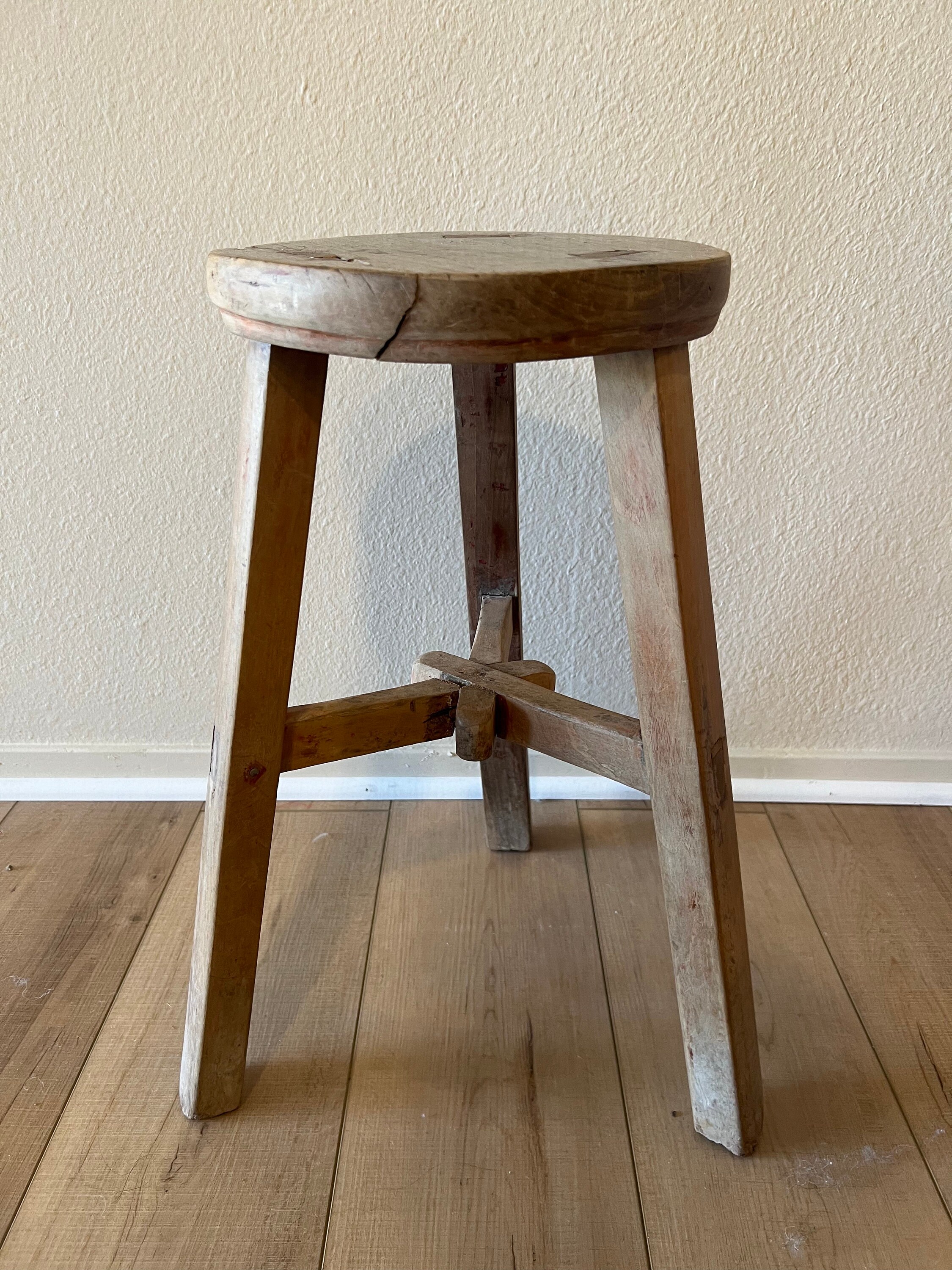 Reclaimed Wood Stool - Etsy