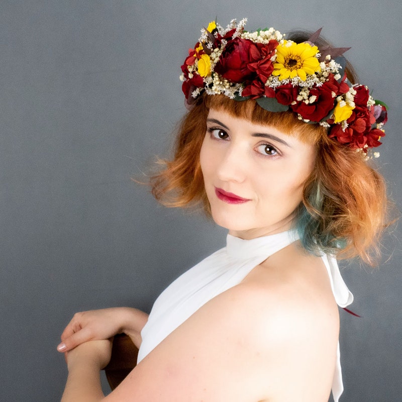 Sunflower Crown - Etsy