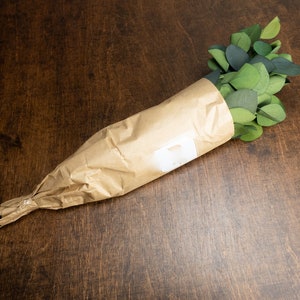 DIY Bouquet Preserved Green Eucalyptus Populous Bunch Leaves Craft ...