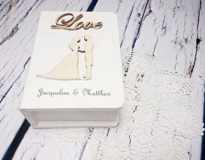 Book Shaped Wedding Ring Box: Rustic Burlap, Shabby Chic - Etsy
