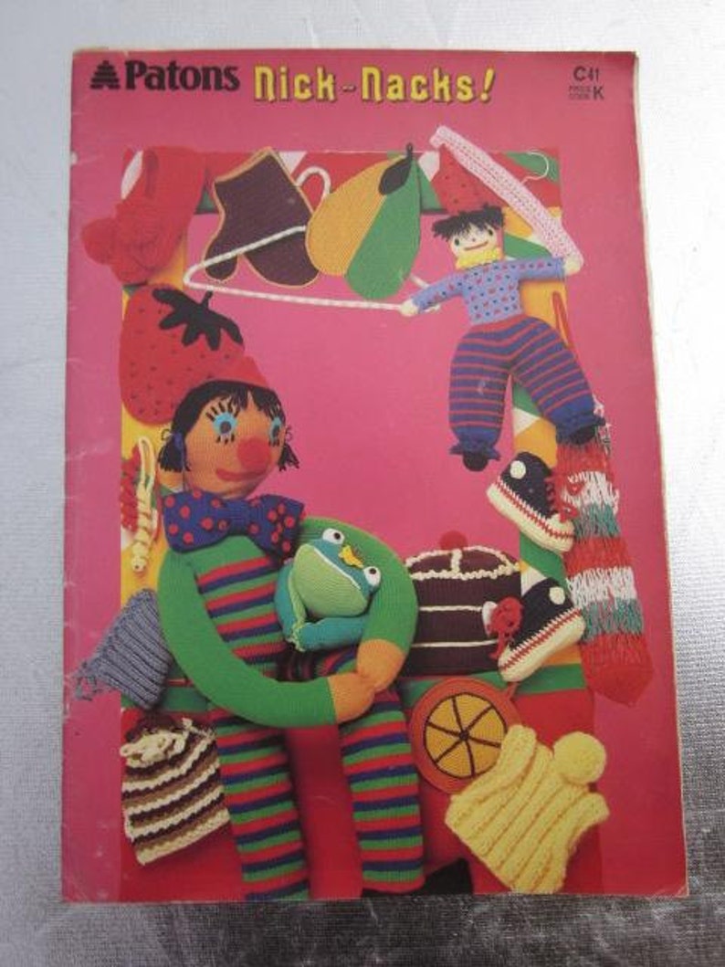 Patons NICK NACKS C41 Knitted Toys Fete Items Tea Cosies Toys | Etsy