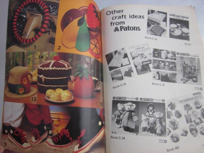 Patons NICK NACKS C41 Knitted Toys Fete Items Tea Cosies Toys Wedding ...