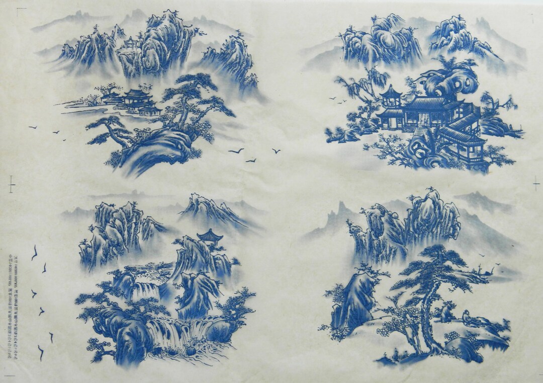 Under Glaze Decals for Ceramic, 10 Sheets Together,from China.cone 04 ...