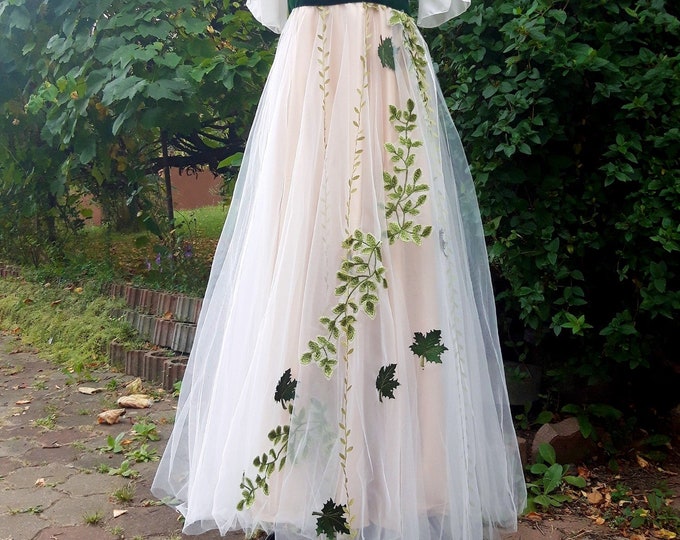 Wedding Medieval Veil Dress/ Fairytale/ Elf// Love /custom / - Etsy