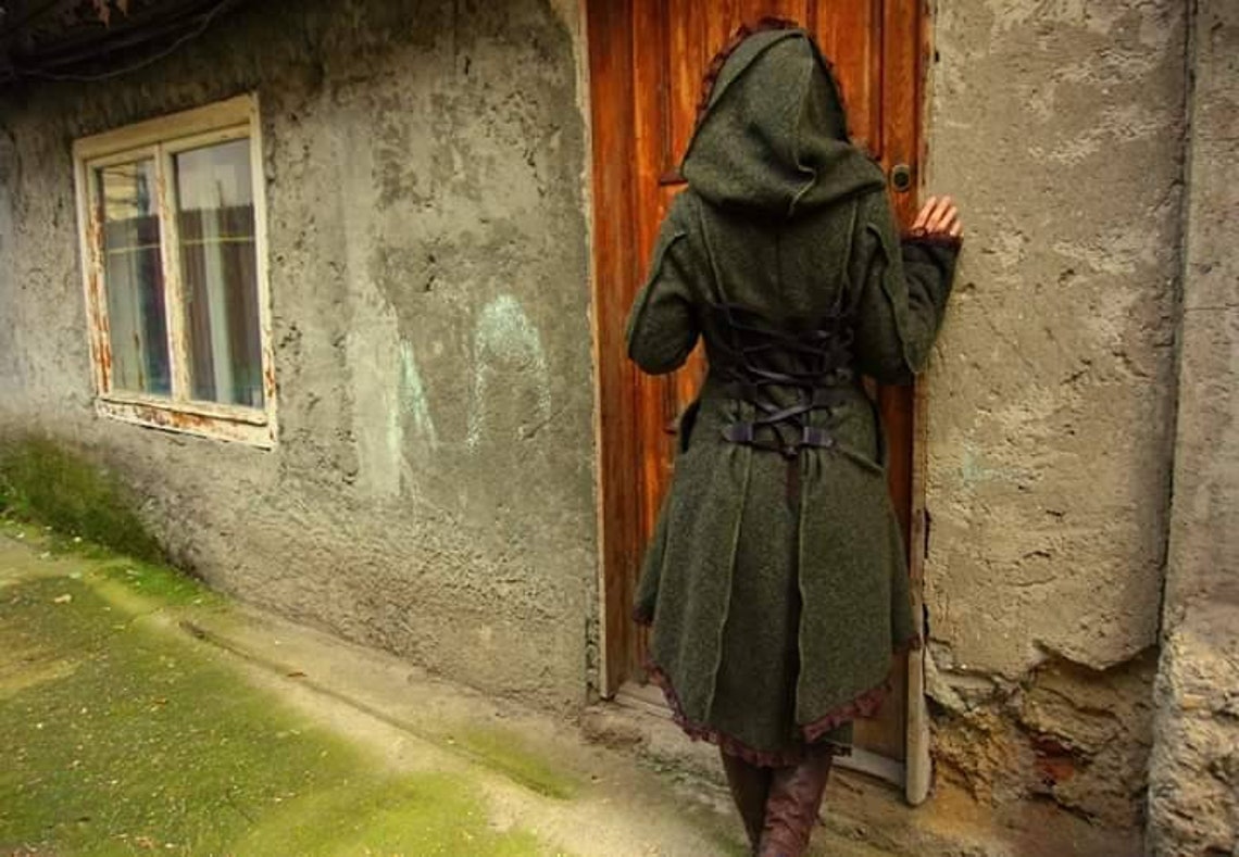 Winter Fairy/wool Jacket/boho Witch /custom Viking Leather/ - Etsy