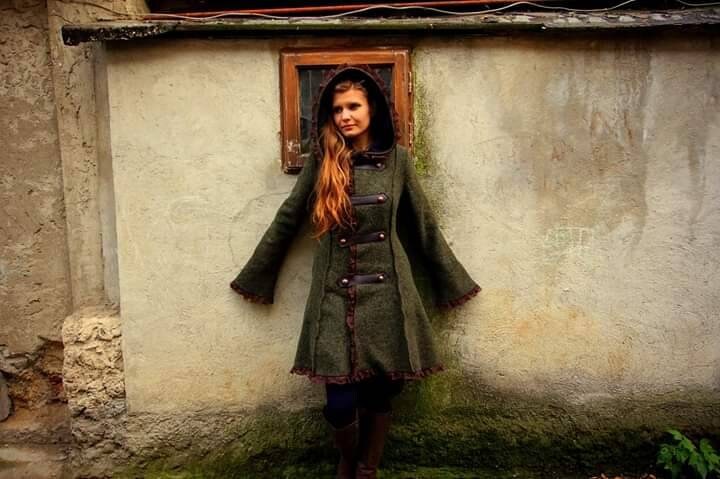 Winter Fairy/wool Jacket/boho Witch /custom Viking Leather/ Cold Times ...