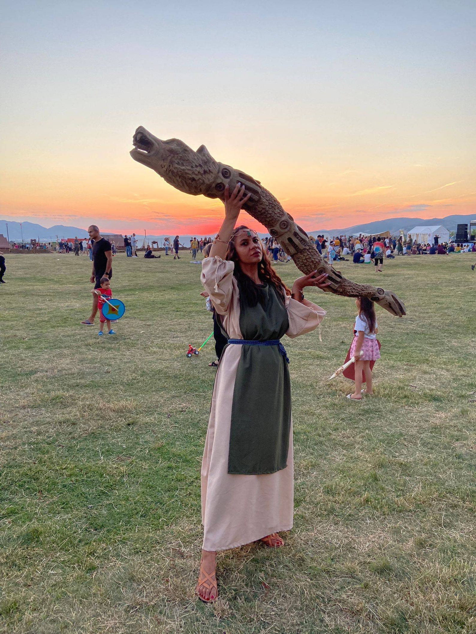 Pagan Ancient Medieval Linen Dress/dacian/viking/ritual /ethnic Witch ...