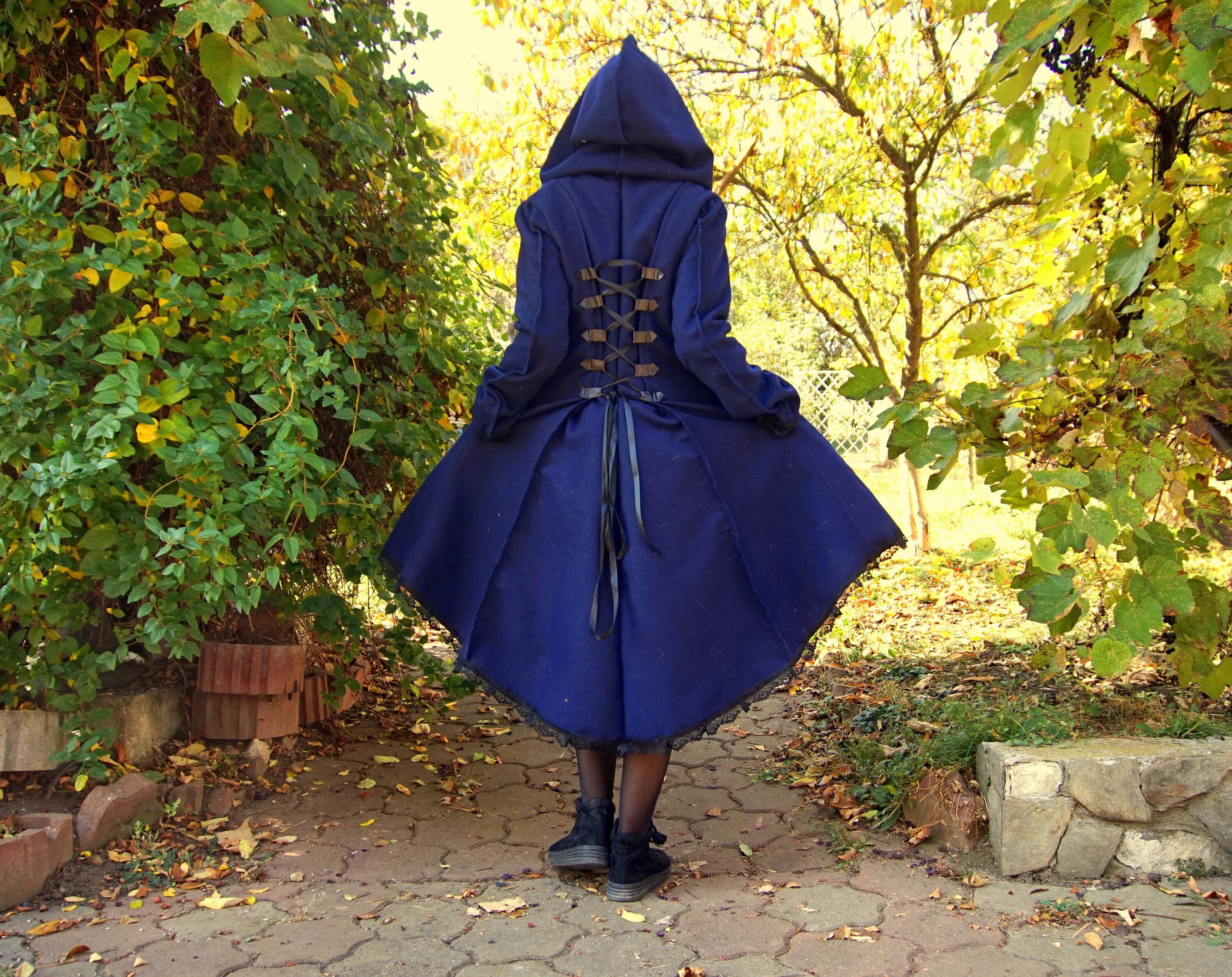 Fairy Forest Wool Hooded Coat / Psy/ Etnic/ Pagan/ Hippie/ Witch ...