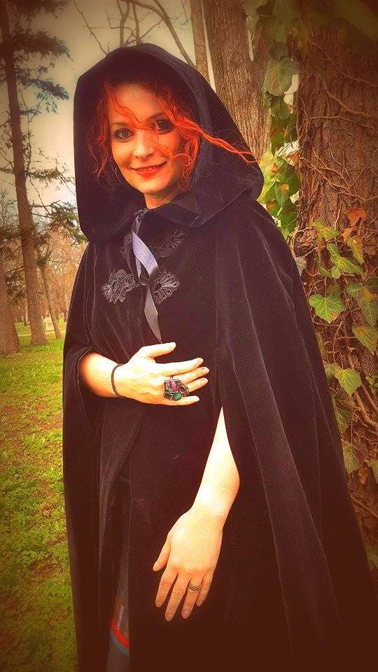 Velvet Cape for Her - Custom, Hooded Victorian Medieval Cape ...