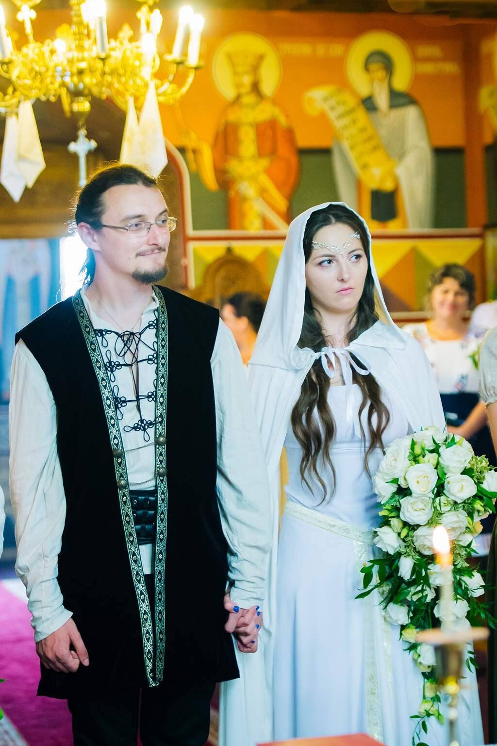 Weeding Medieval Veil Dress/ Lord of the Rings/ Elf/ Fairytale/ Love ...