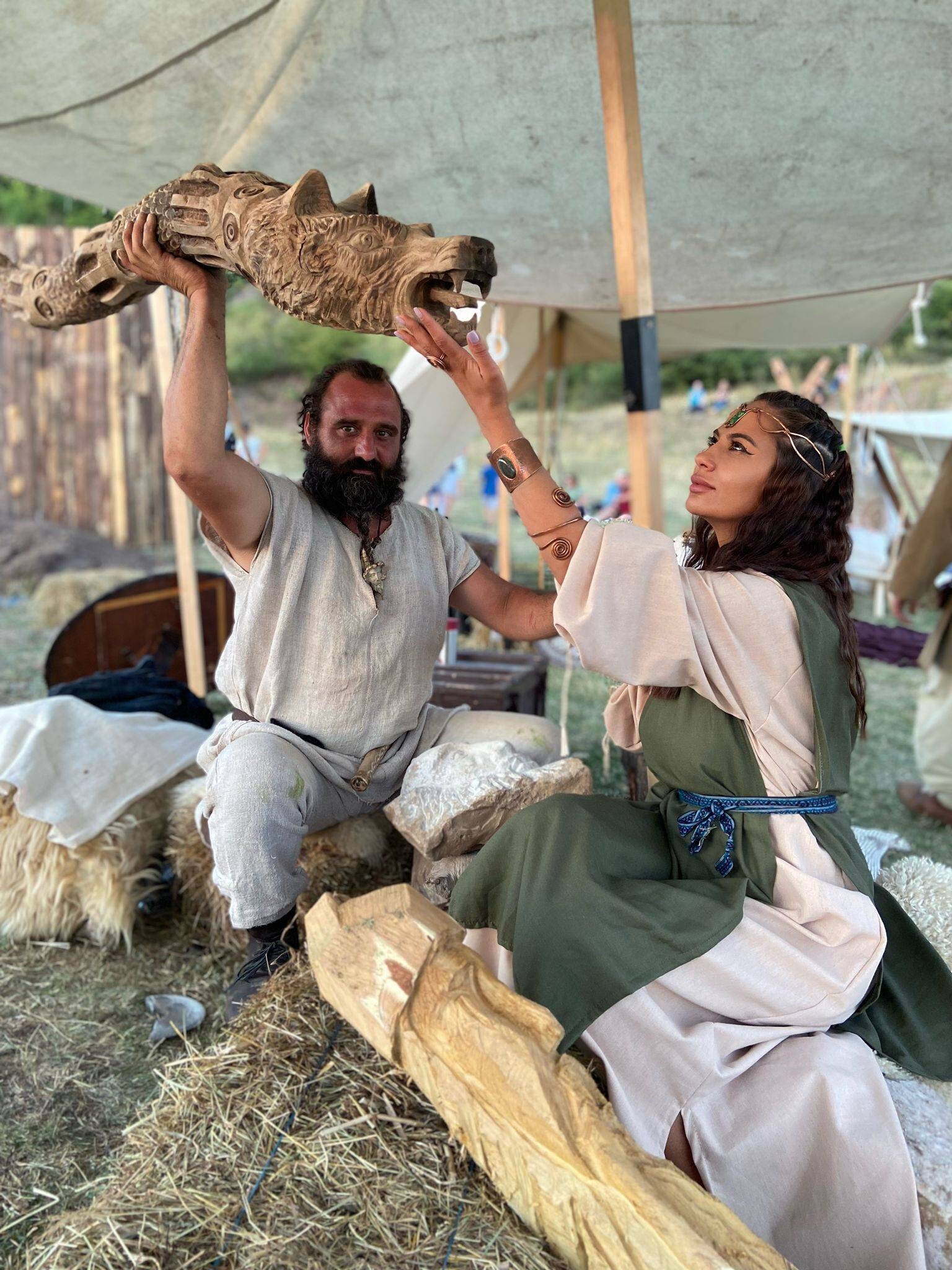 Pagan Ancient Medieval Linen Dress/dacian/viking/ritual /ethnic Witch ...