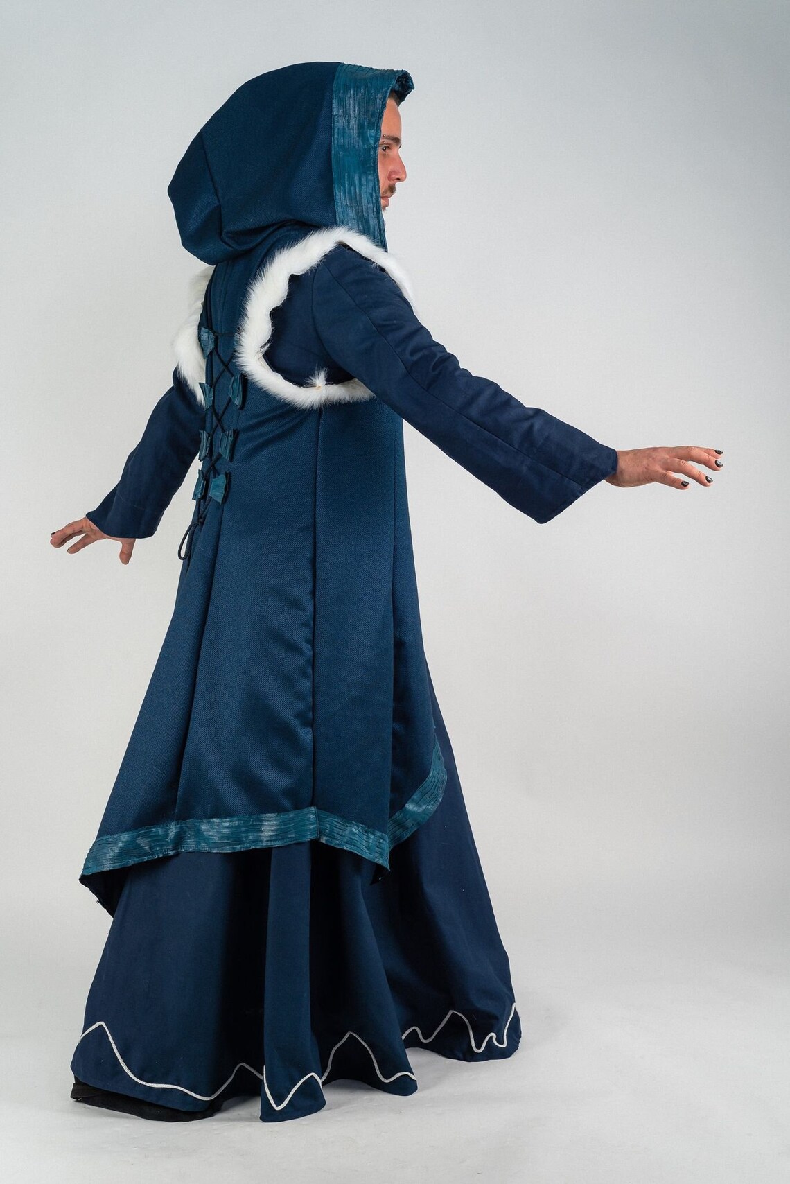 Waterbender Cosplay Costume/ Custom Outfit/ Blue Tunic/ Robe/ | Etsy