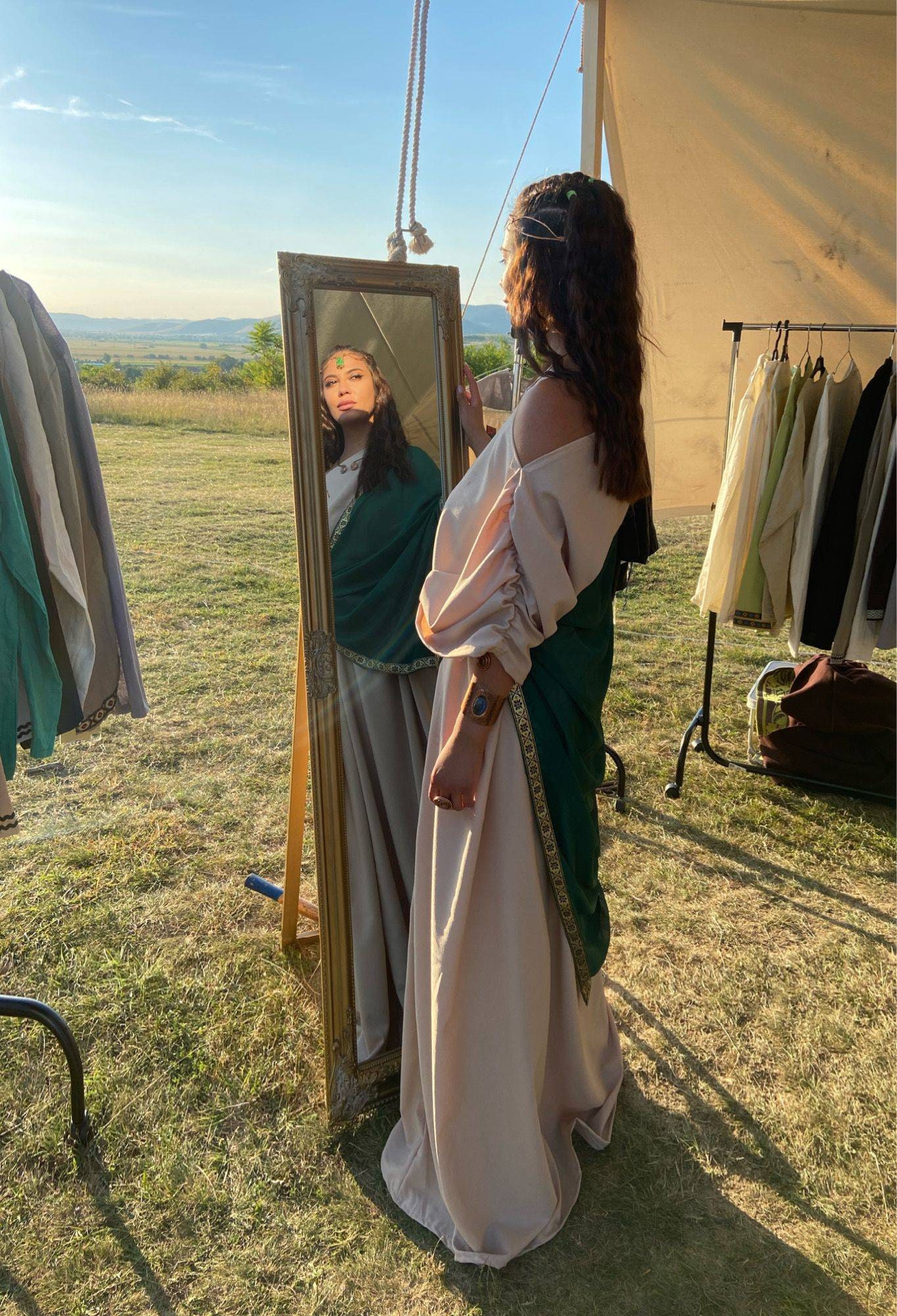 Pagan Ancient Medieval Linen Dress/dacian/viking/ritual /ethnic Witch ...