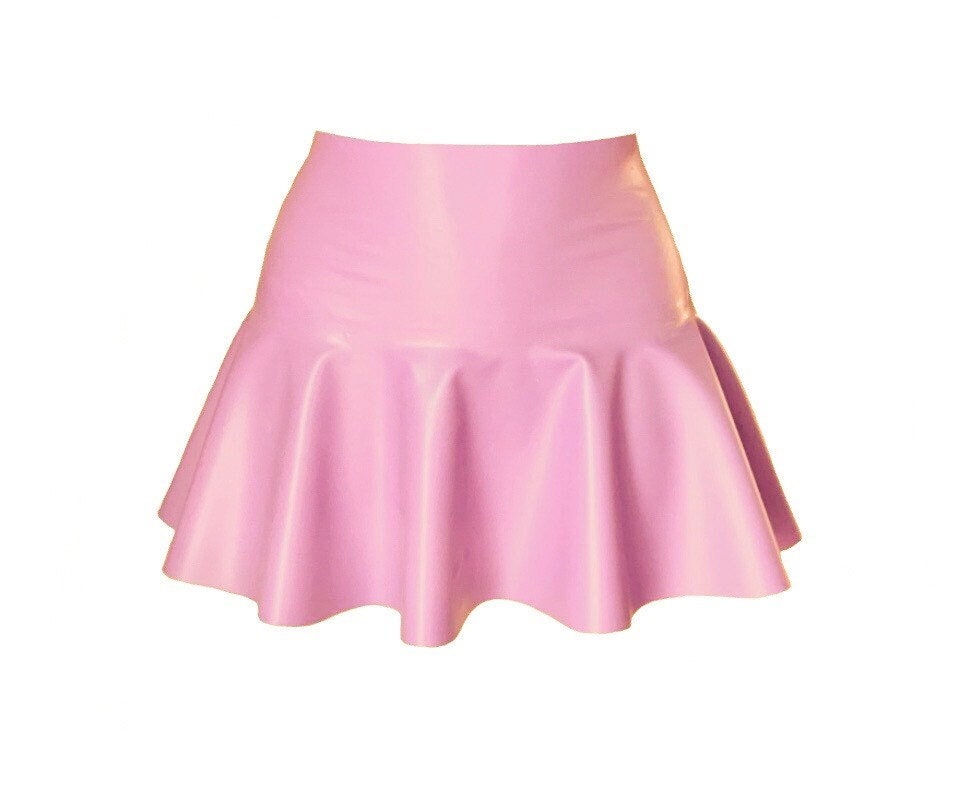 Latex Mini Rok, Latex Skater Rok, Flounce, Latex Barbie rok, Danser ...