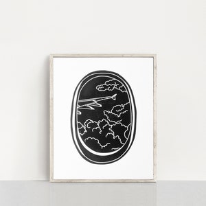 Airplane Window Print Airplane Art Wanderlust Print - Etsy