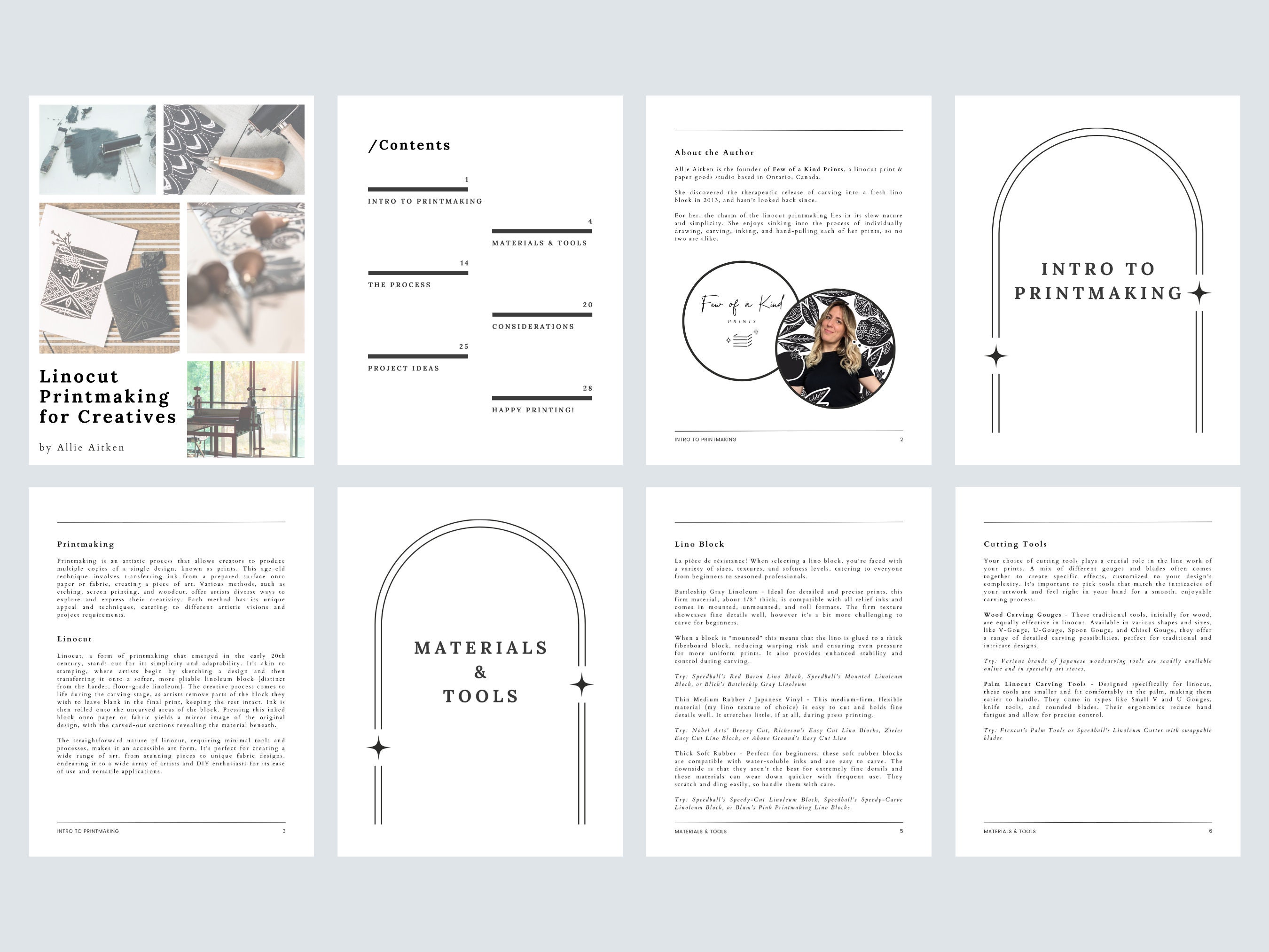 DIGITAL DOWNLOAD - Linocut Printmaking for Creatives | Linocut 101, DIY ...