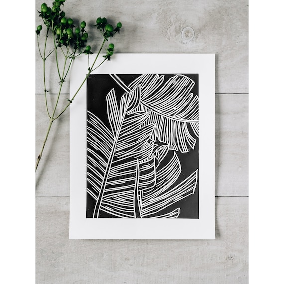 Palm Leaf Print Palm Tree Print Palm Tree Wall Art Palm | Etsy