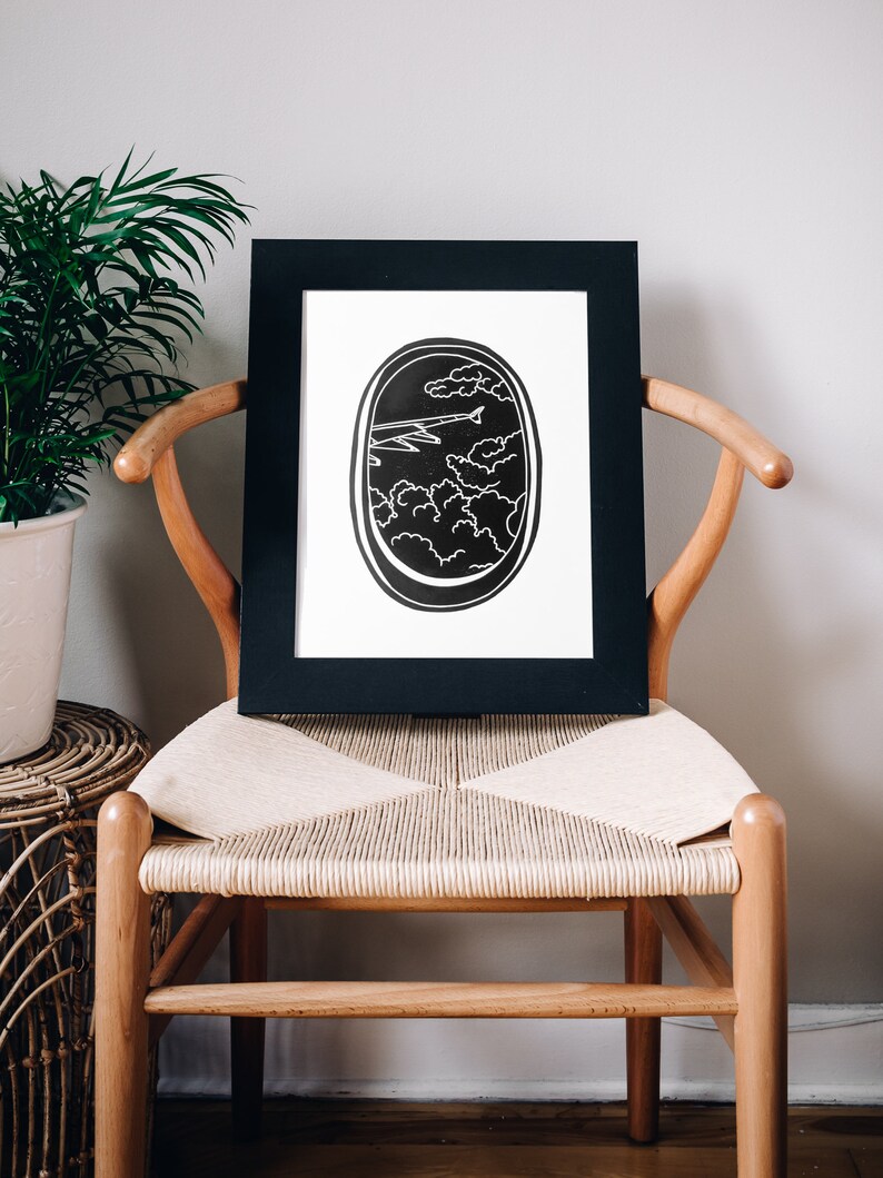 Airplane Window Print Airplane Art Wanderlust Print - Etsy