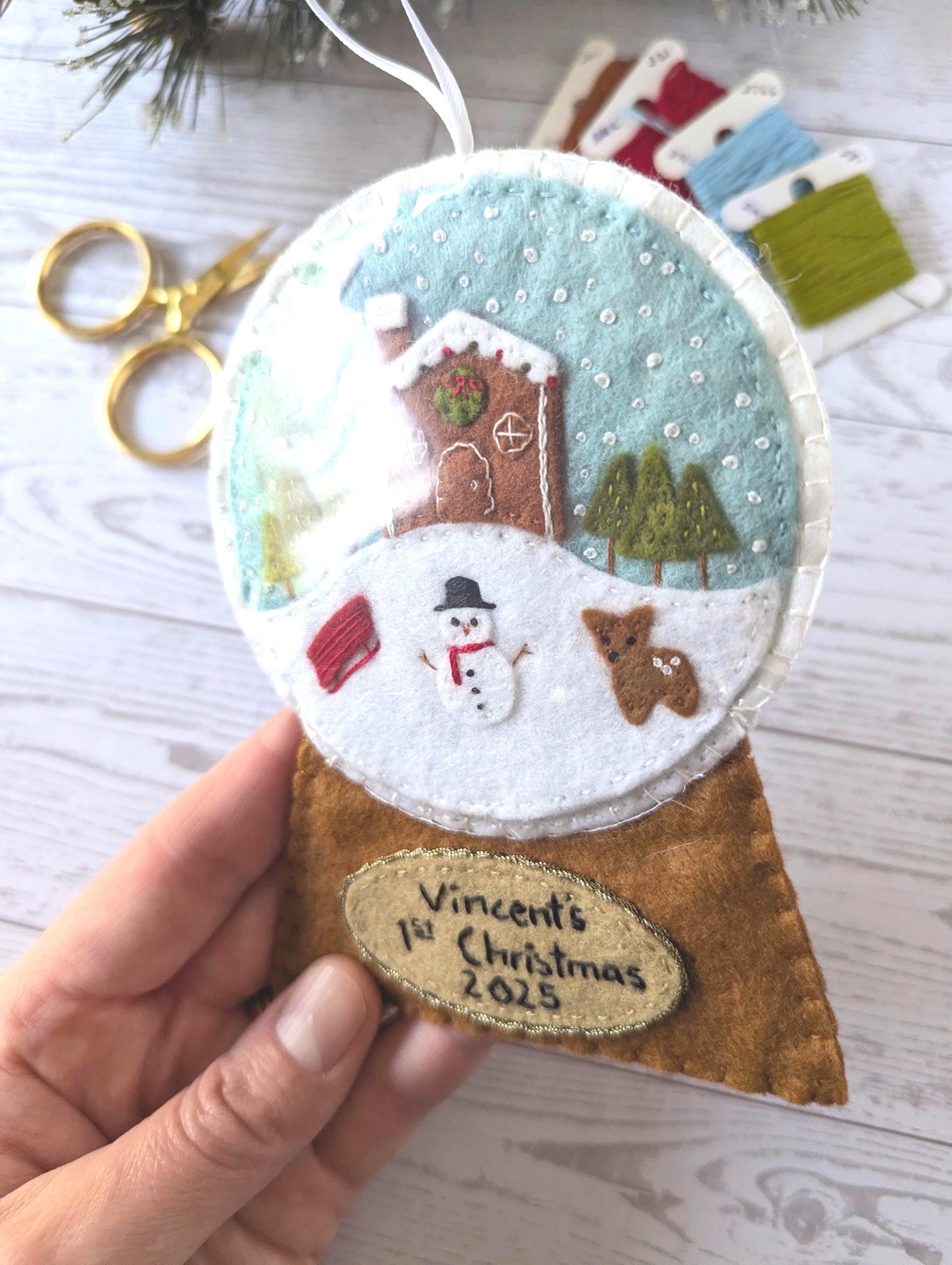 Snow Globe Ornament Pattern - Etsy