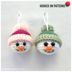 Crochet Snowman Bauble Pattern - PDF Pattern Digital Download in ...