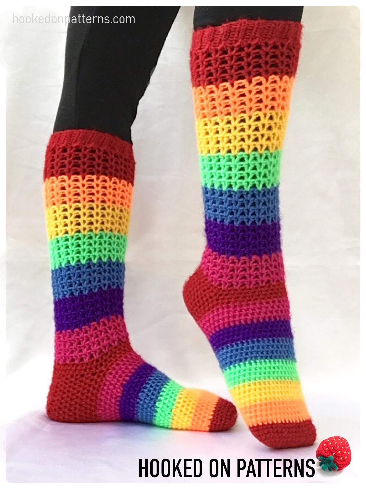 Laticia Slouchy Socks - Crochet PDF Pattern in ENGLISH ONLY - Etsy