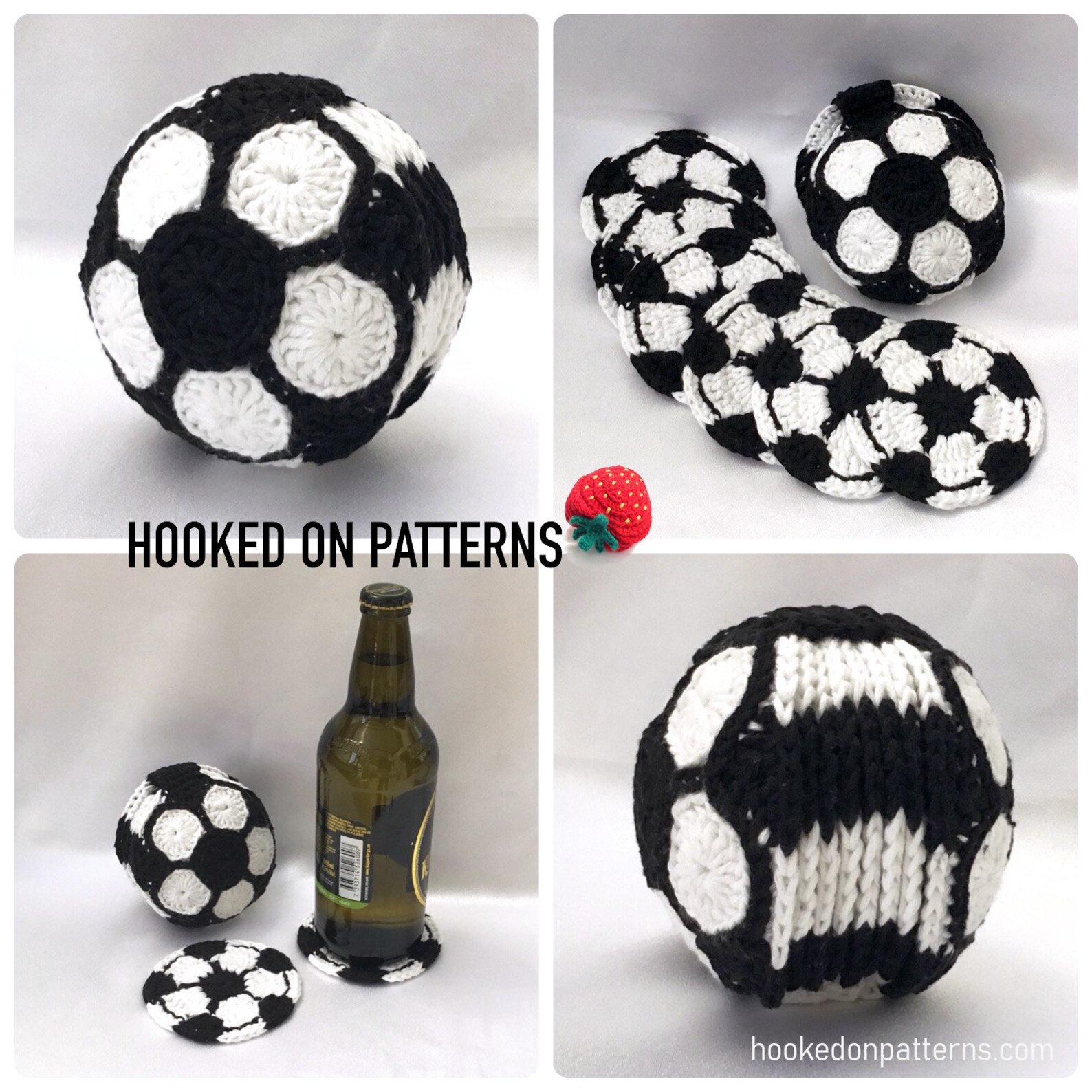 Football Coaster Set - Soccer - Crochet PDF Pattern - English ONLY - Etsy