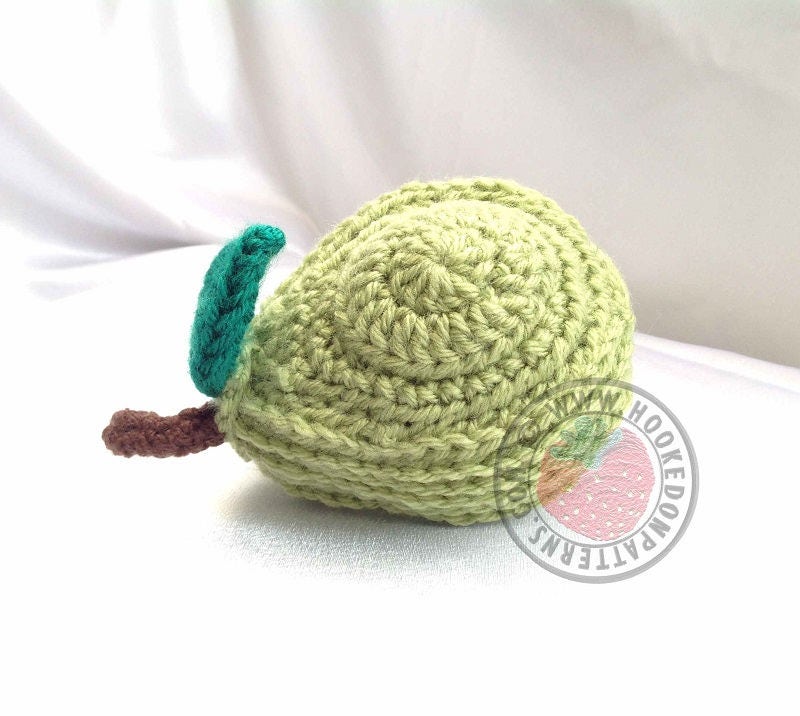 Sliced Pear Coaster Set Crochet PDF Pattern | Etsy