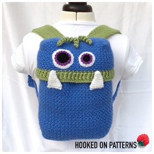 Knapsack Monsters - Crochet Backpack - Crochet Pattern PDF Download ...