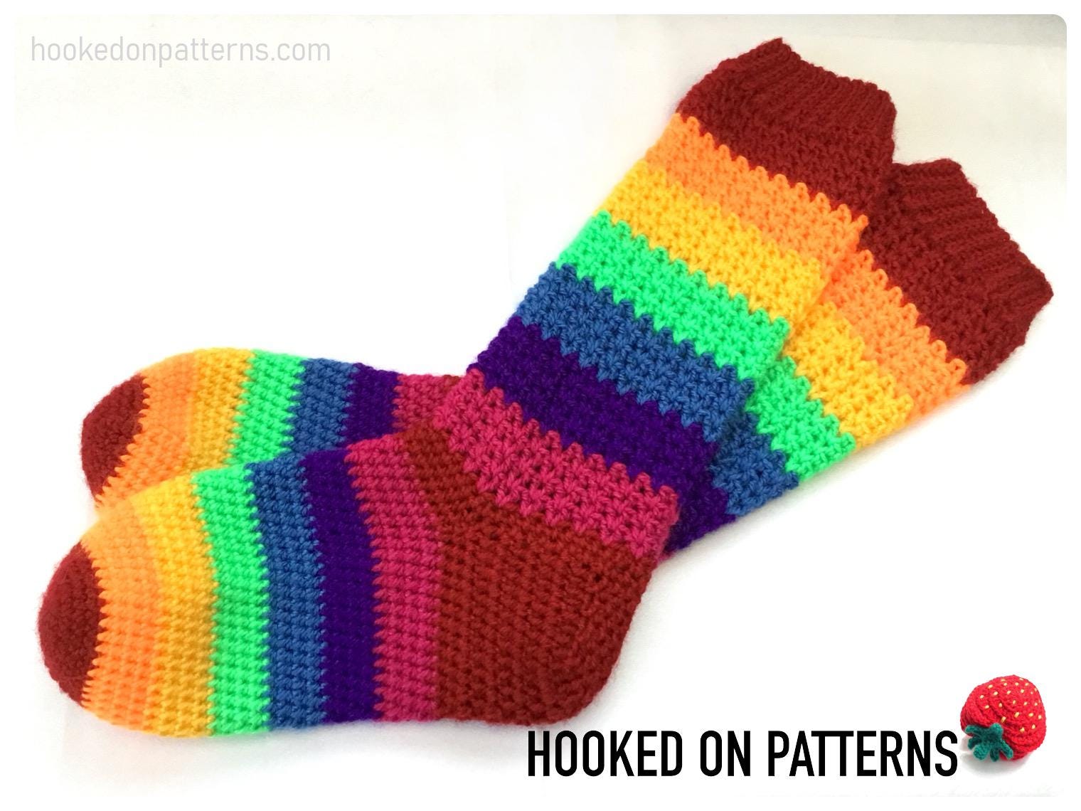 Laticia Slouchy Socks - Crochet PDF Pattern in ENGLISH ONLY - Etsy