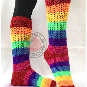 Laticia Slouchy Socks - Crochet PDF Pattern in ENGLISH ONLY - Etsy