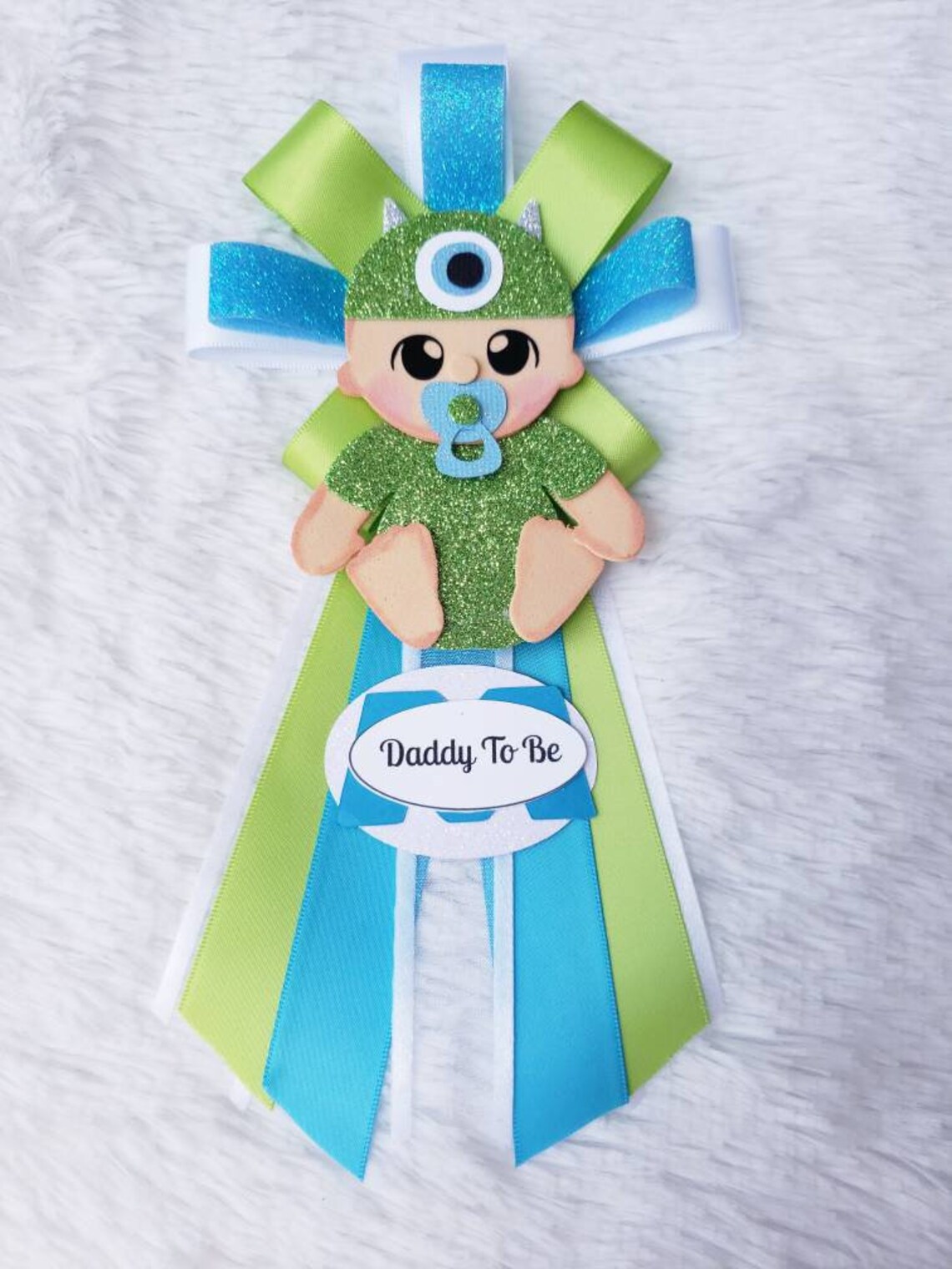 Monster Inc Baby Mikey Shower Corsage, Sully Corsage, Mikey Baby Shower ...